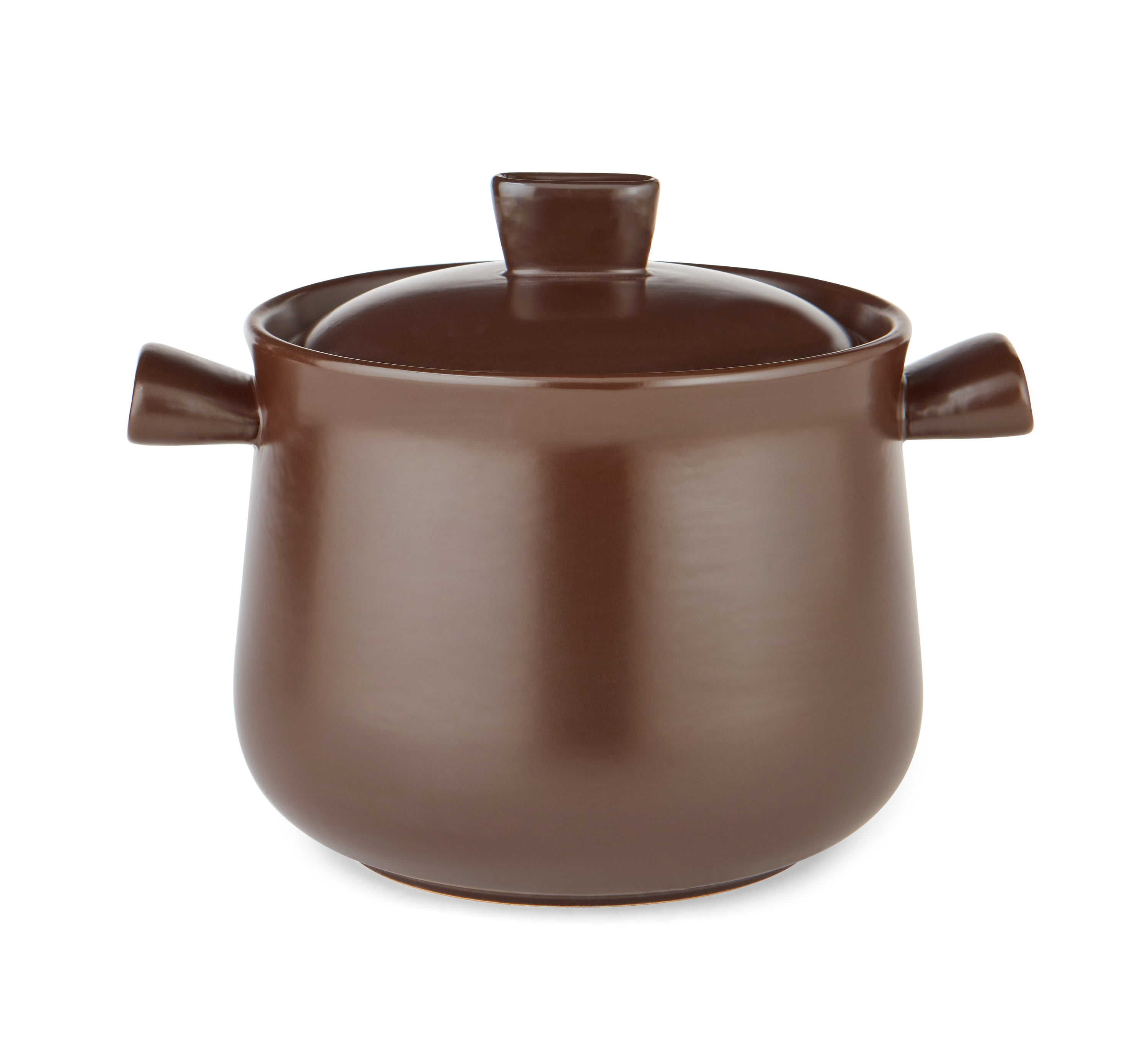 Supor 4.8QT Deep Round Stew Pot with Lid, Pottery Healthy Cooking Pot ...