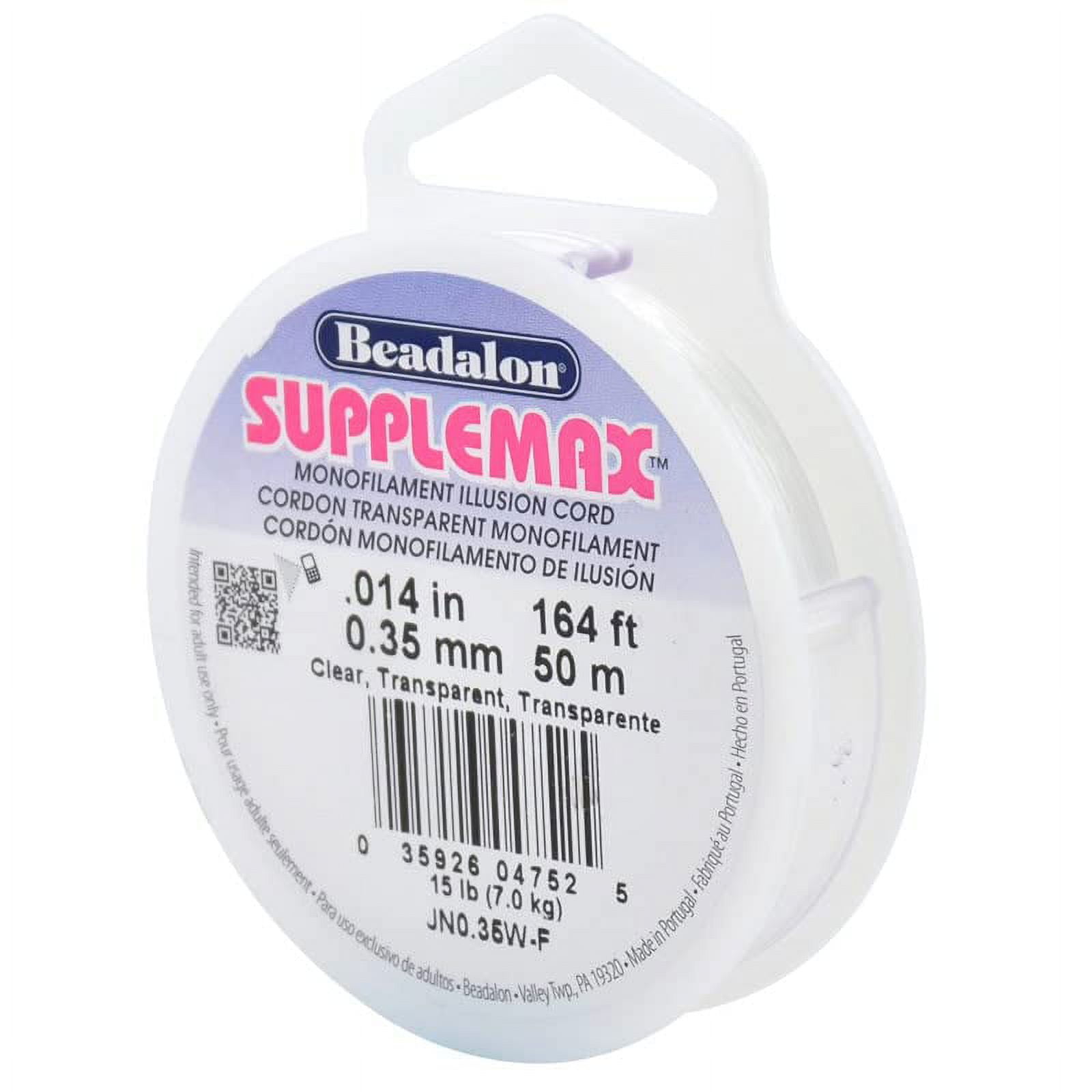 SuppleMax Bead Cord .35mm 164 ft. Clear - Walmart.com