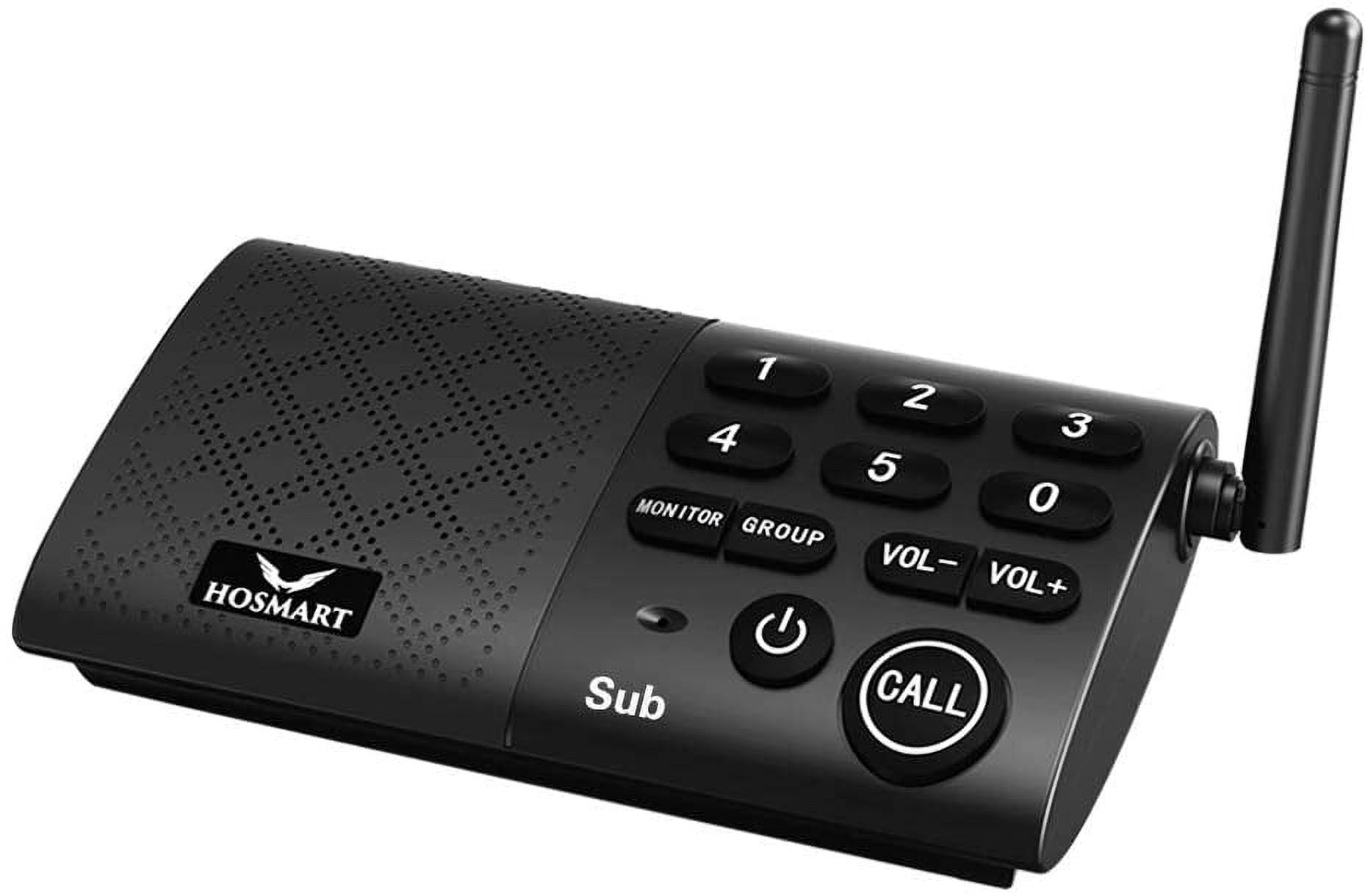 Supplemental Hosmart Full Duplex Wireless Intercom System(1 Sub ...