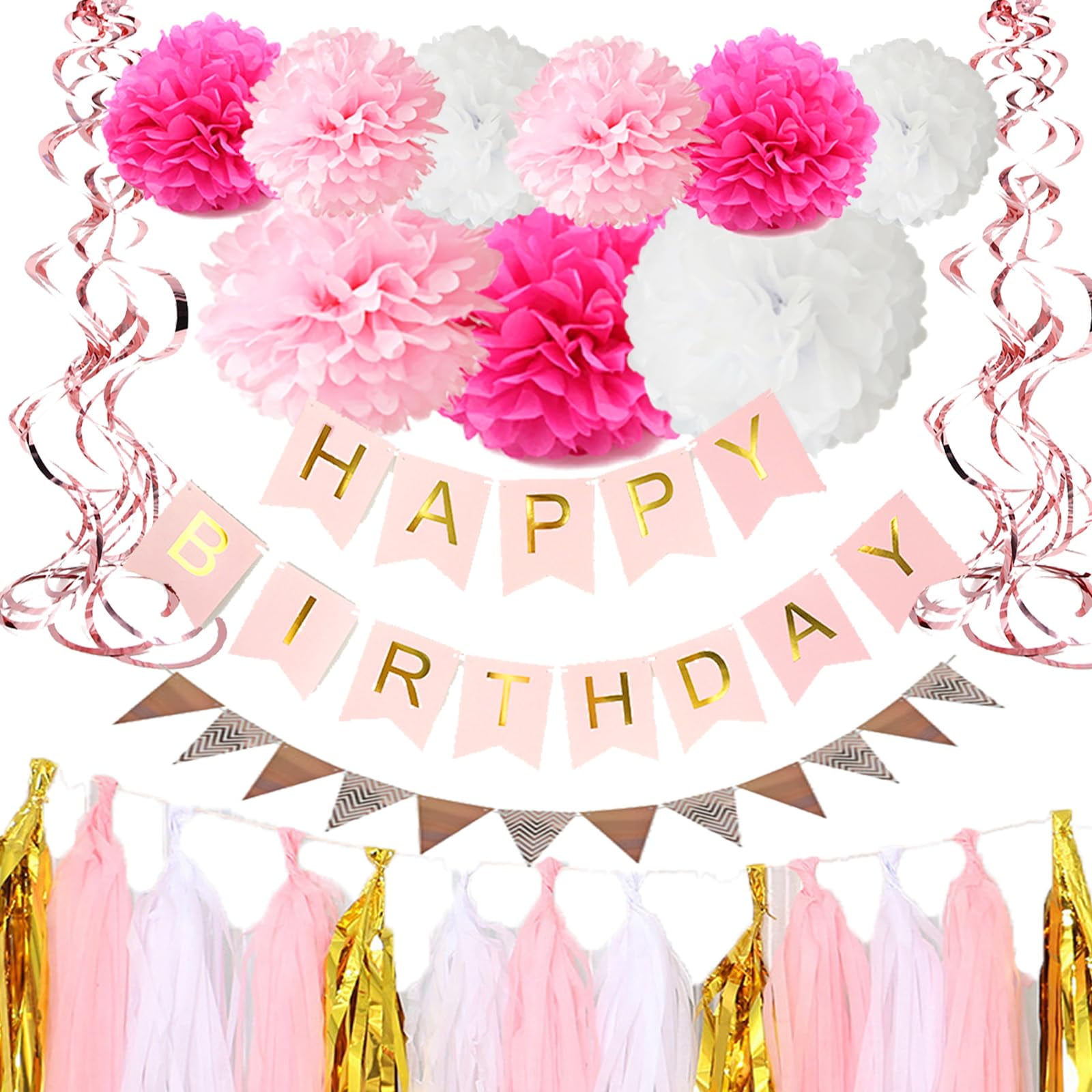 𝑩𝒊𝒓𝒕𝒉𝒅𝒂𝒚 𝑷𝒂𝒓𝒕𝒚 Supplies, Birthday OIF8 Decorations, Happy Birthday ...