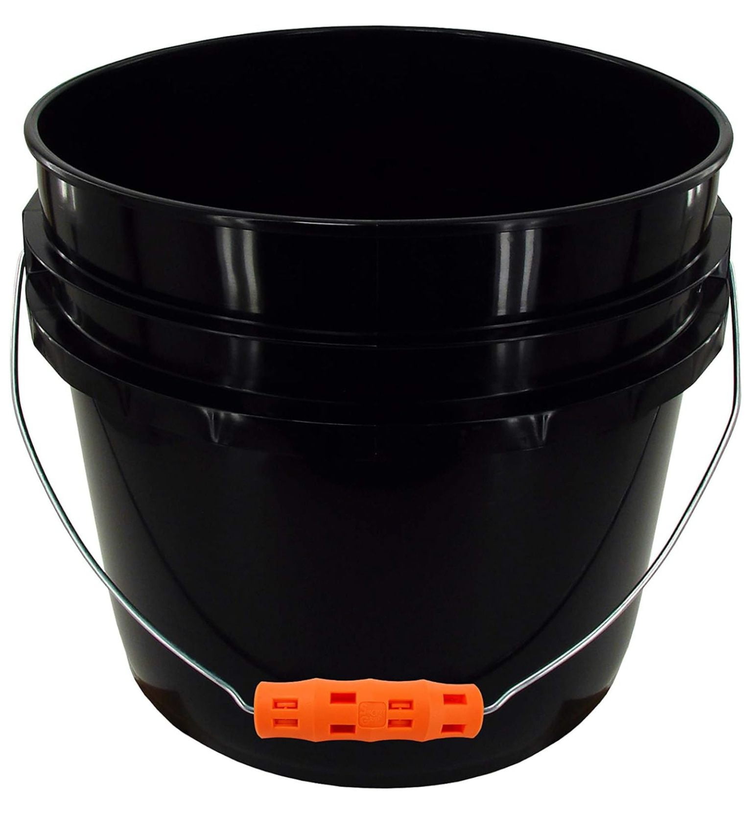 Supplies, Black Bucket with Orange Over Sized Grip (3.5 Gallon ...