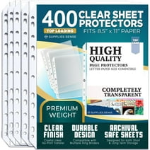 Office Depot Standard Weight Sheet Protectors, 8 1/2in. x 11in., Clear ...