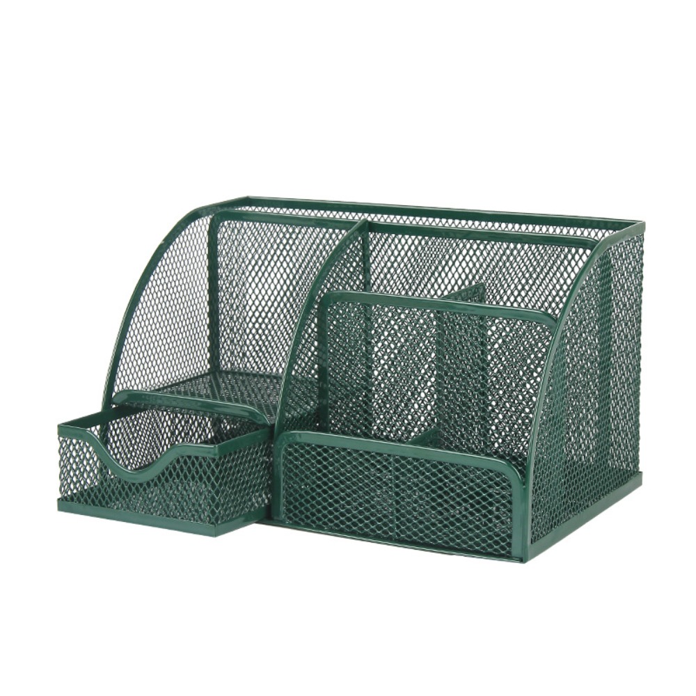 Supplies Stand Case Holder Stationery Storage Box Office Organizer Mesh ...