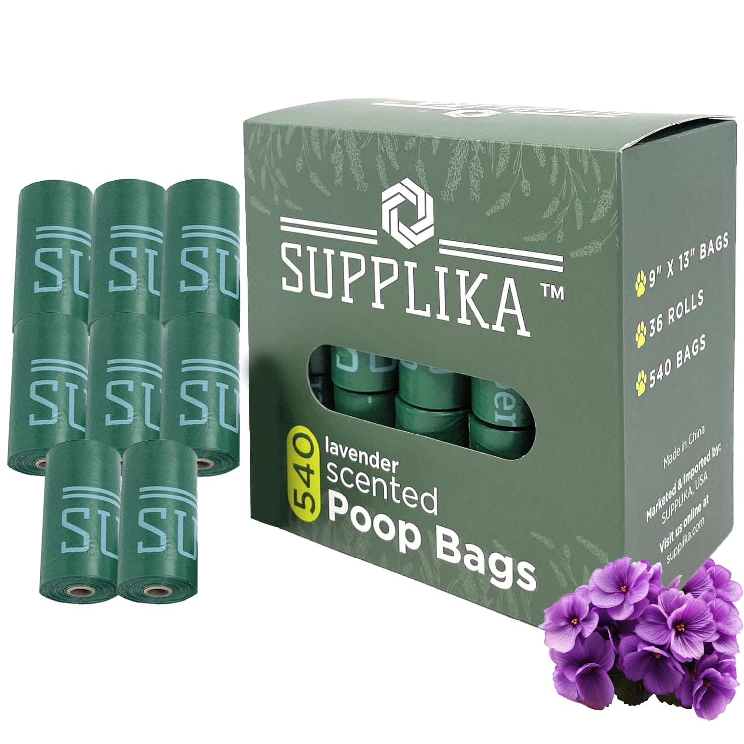 Supplika 540 Dog Poop Bags - Bio-degradable, Leak-Proof and Extra-Thick ...