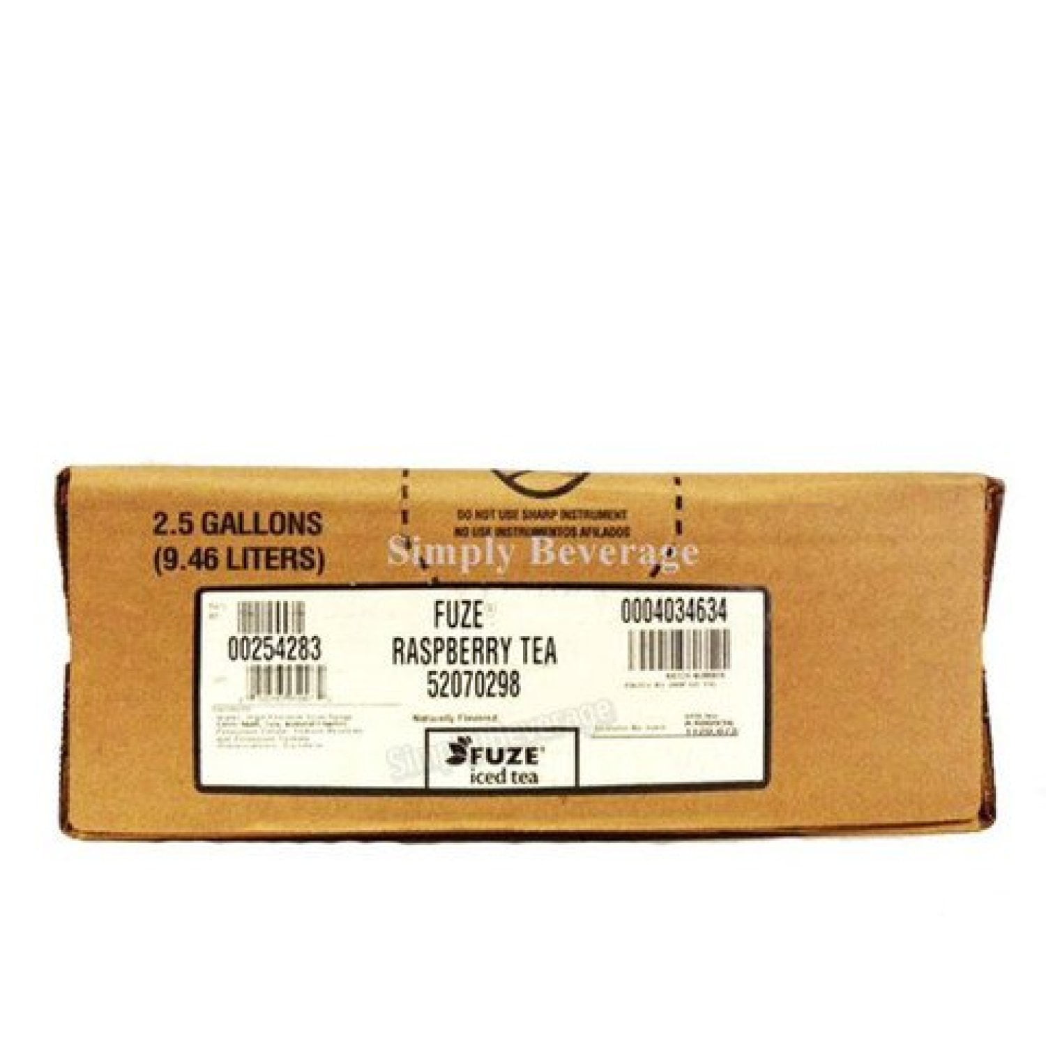 Supply Depot CSHF Raspberry Tea 2.5 gallon Bag in Box BIB syrup, 320 Fl ...