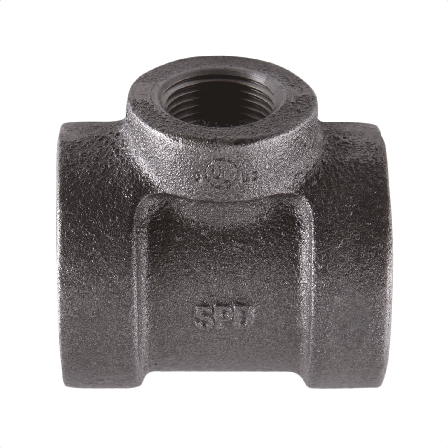 Supply Giant 1" x 1" x 1/2" BLack Pipe Fitting Reducing Tee Cast Iron ...