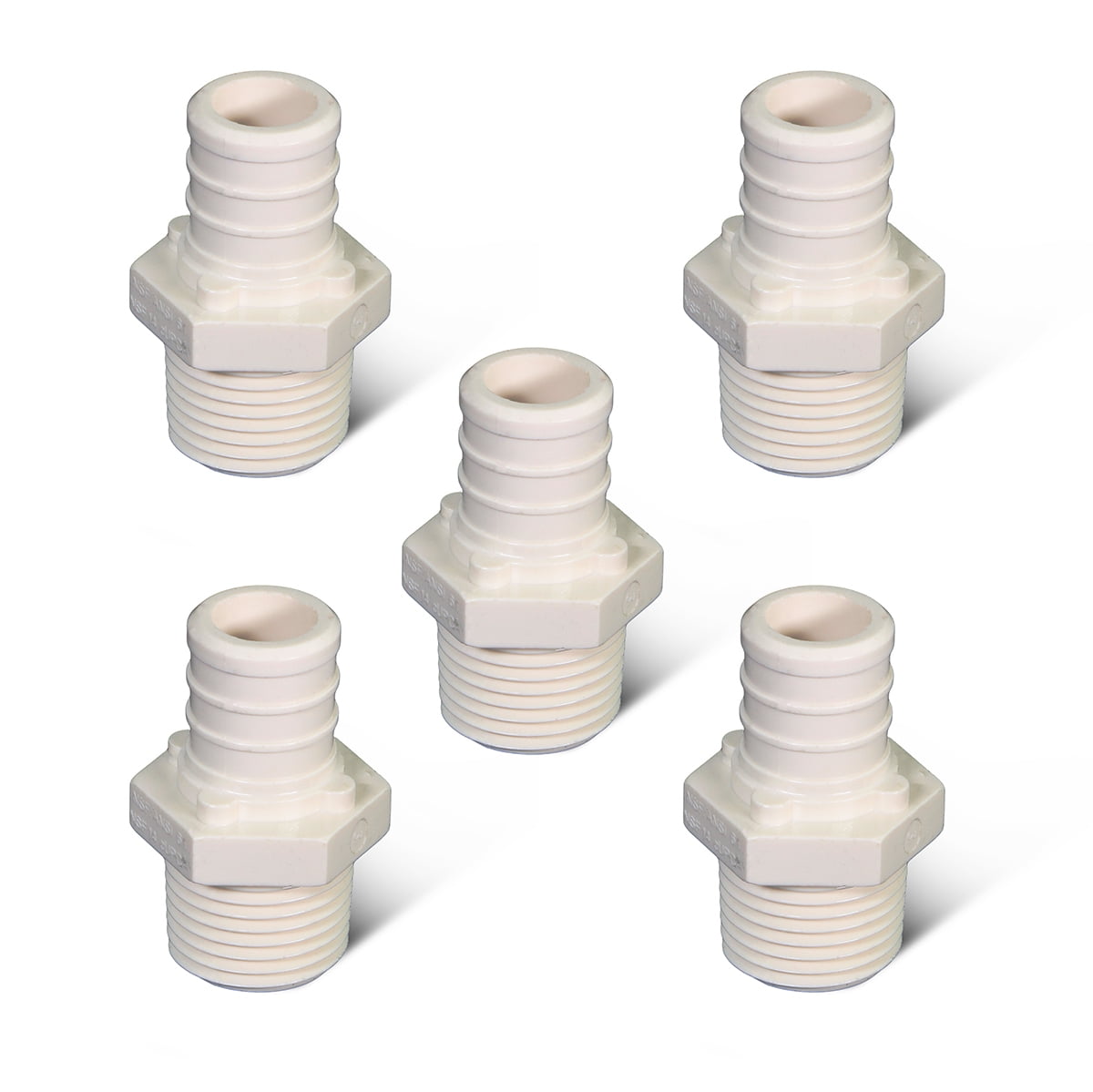 Supply Giant 5-3412PPMA Plastic PEX Poly Alloy Adapter Pex x MPT Barb ...