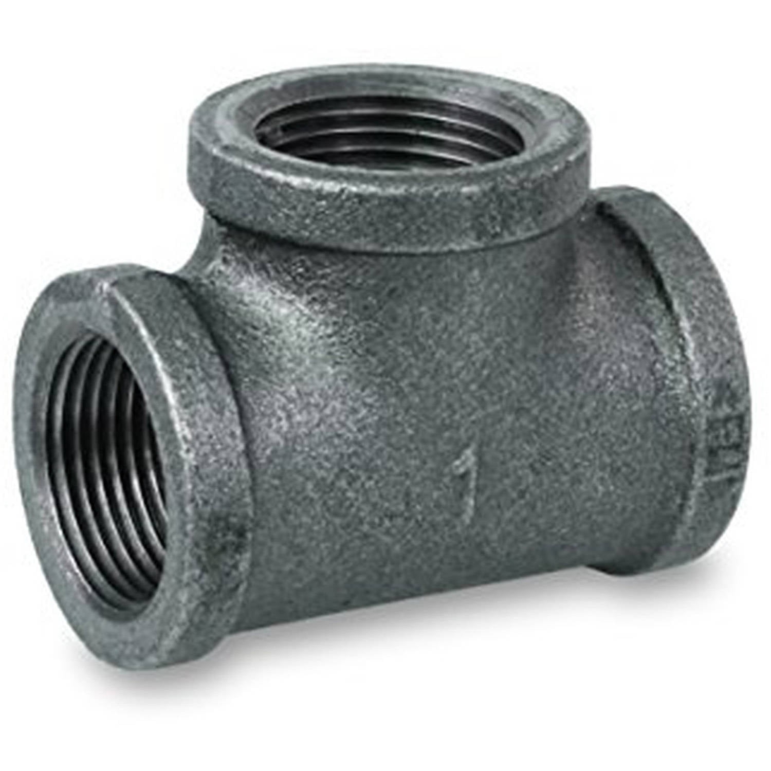 Supply Giant BMTE0012 High Pressure Black Malleable Tee Fitting with ...