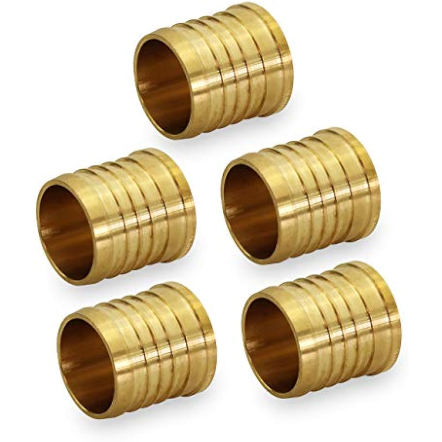 Supply Giant FQQM0034-5 PEX Barb Plug End Cap Pipe Fitting, 3/4", Brass ...