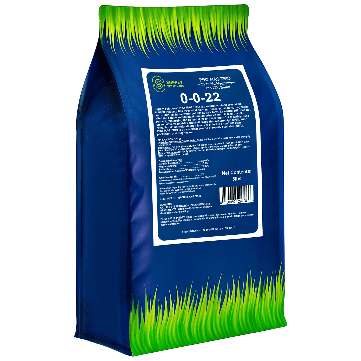 Supply Solutions | 0-0-22 Pro-Mag Trio - High Potassium, Magnesium ...
