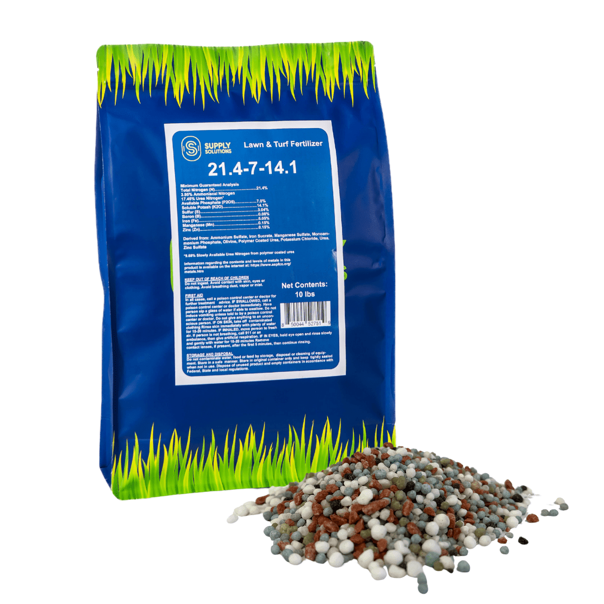 Supply Solutions 21.4-7-14.1 Lawn & Turf Plant Food – Lawn Nutrient ...