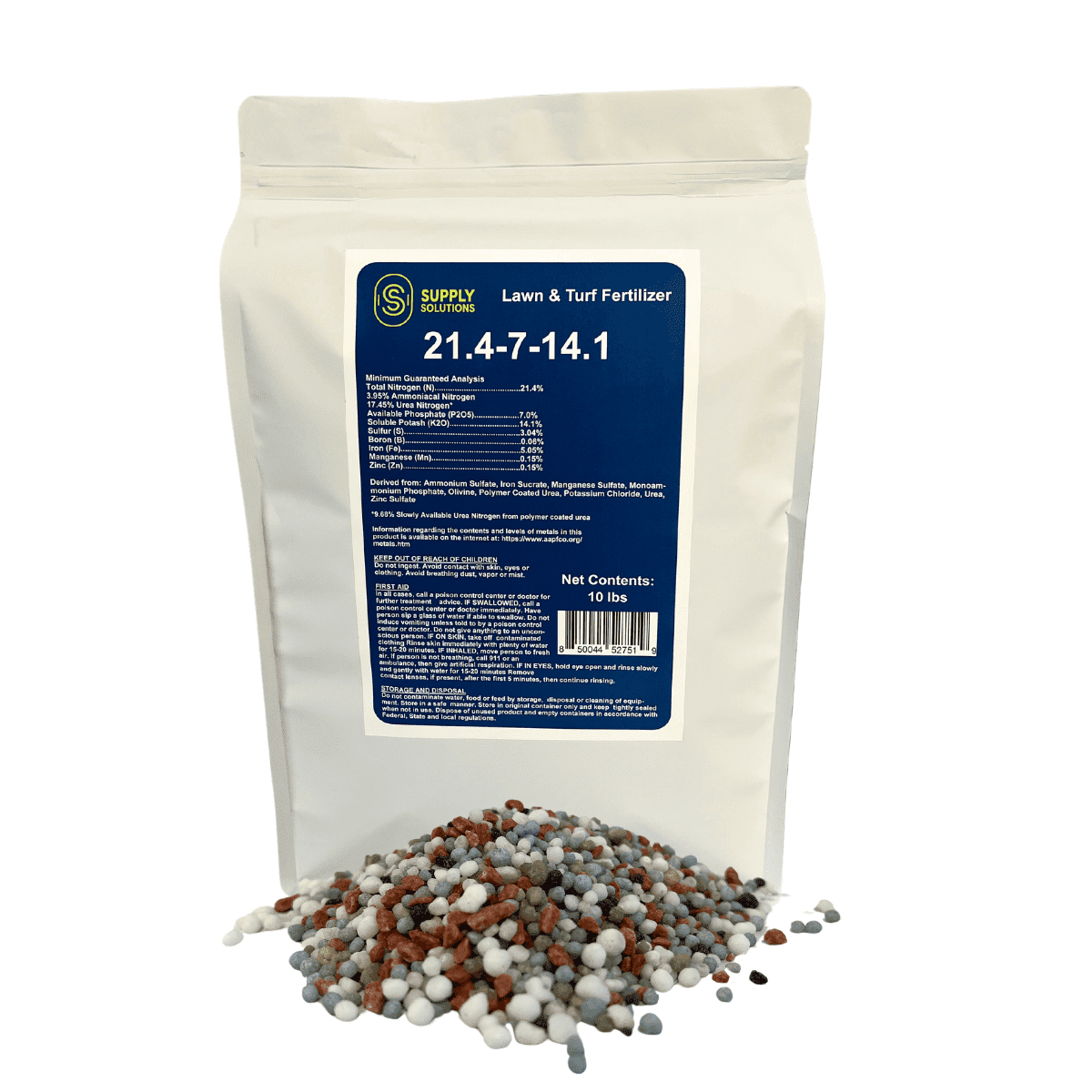 Supply Solutions 21.4-7-14.1 Lawn and Turf Fertilizer - Plant Food for ...