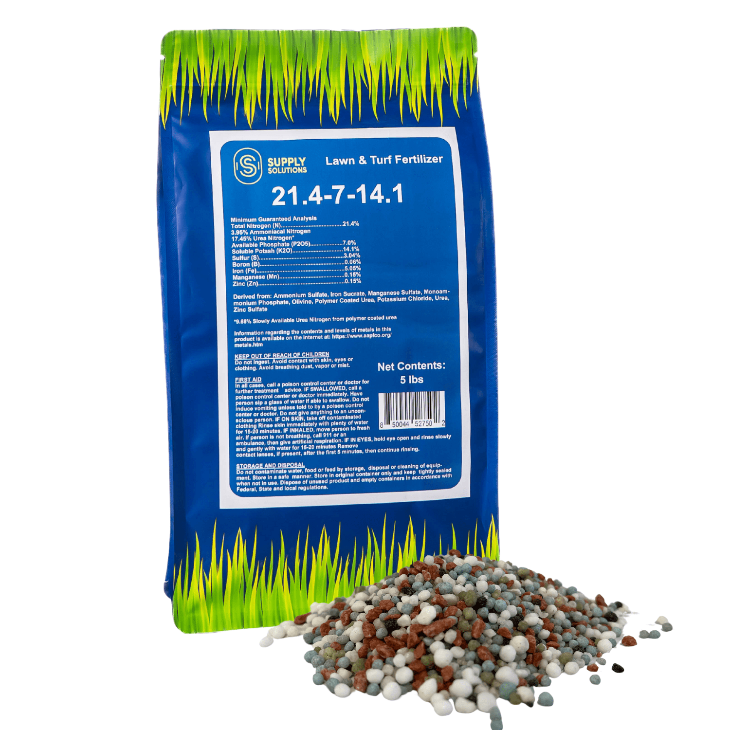 Supply Solutions 21.4-7-14.1 Lawn and Turf Fertilizer - Plant Food for ...