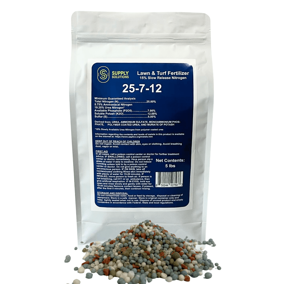 Supply Solutions 25-7-12 Lawn and Turf Fertilizer 15% Slow Release ...
