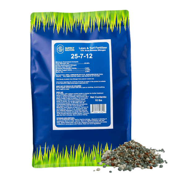 Supply Solutions 25-7-12 Lawn and Turf Fertilizer 15% Slow Release ...