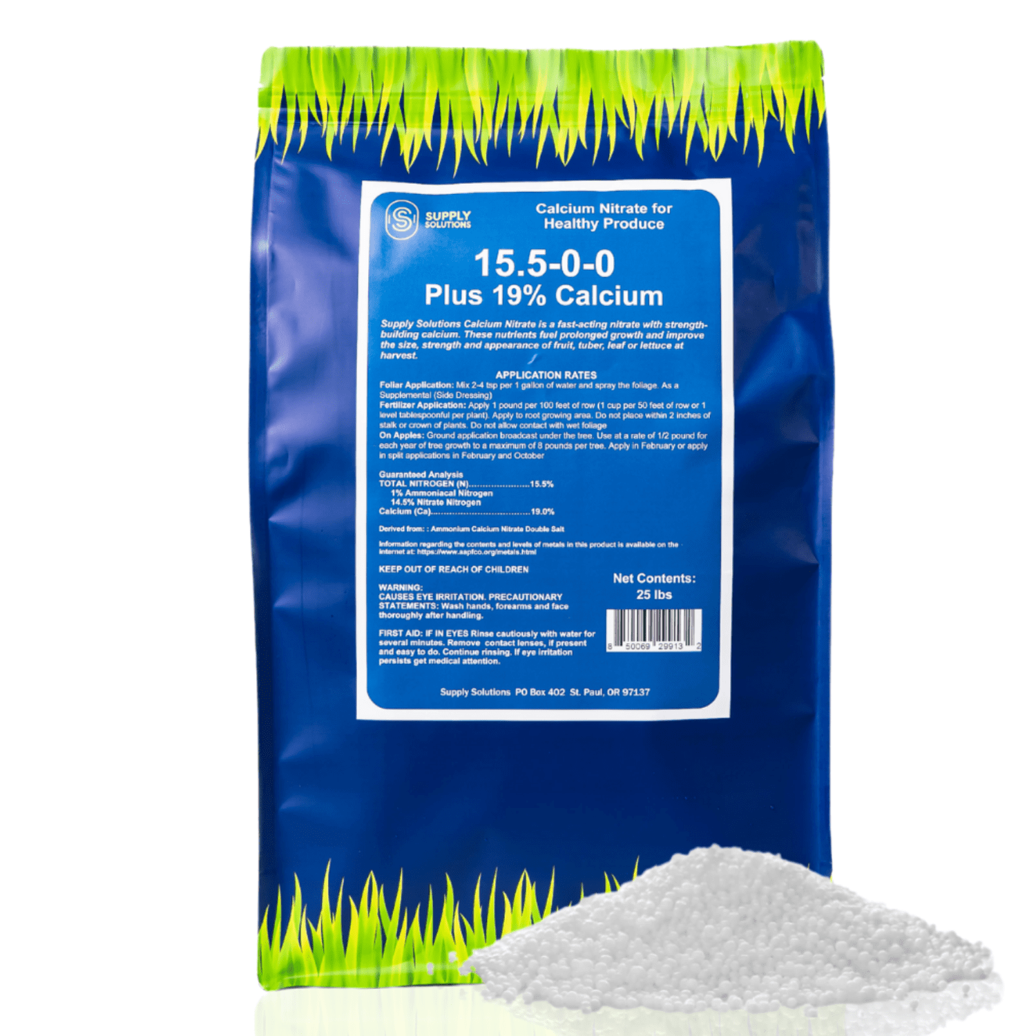 Supply Solutions Calcium Nitrate 15.5-0-0 + 19% Ca | Fast-Acting Water ...