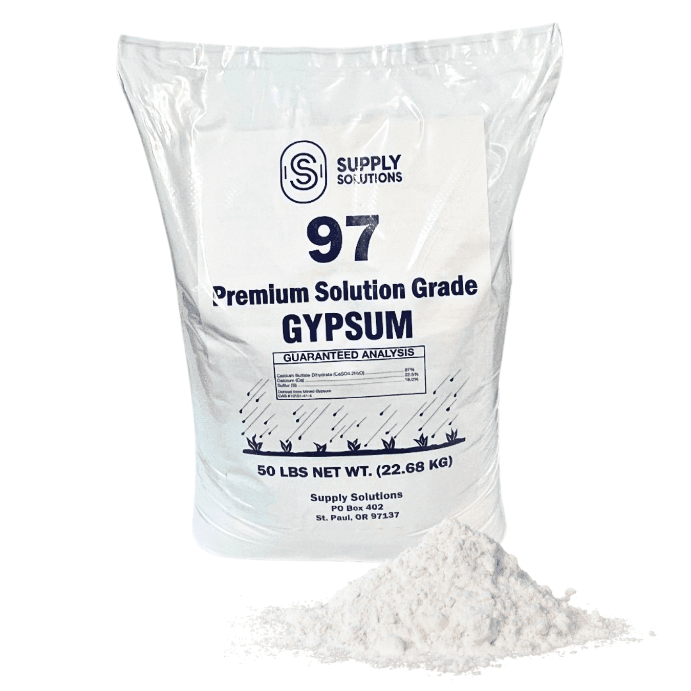 Supply Solutions Gypsum Powder for Soil - Promotes Root Growth for ...