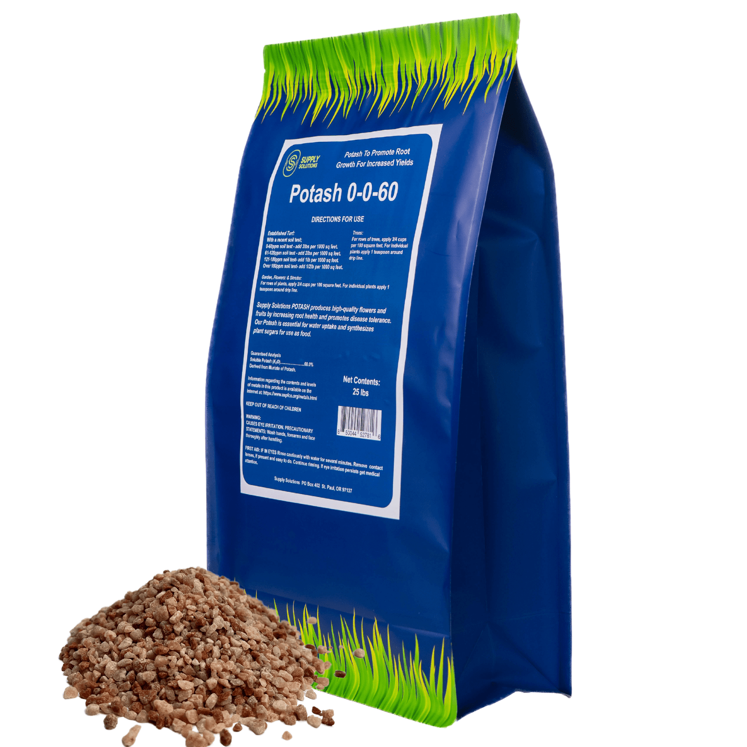 Supply Solutions Muriate of Potash 0-0-60 Fertilizer, High Potassium ...