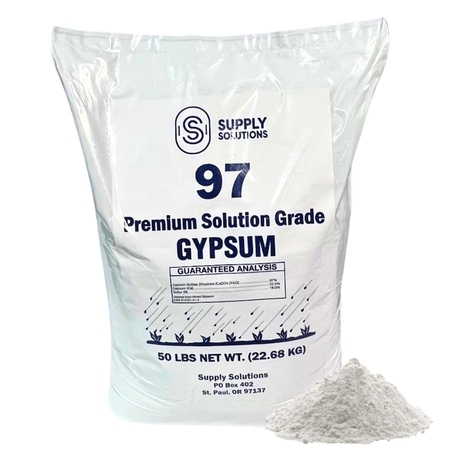 Supply Solutions Premium 97 Solution Grade Gypsum - Fast Acting Gypsum ...