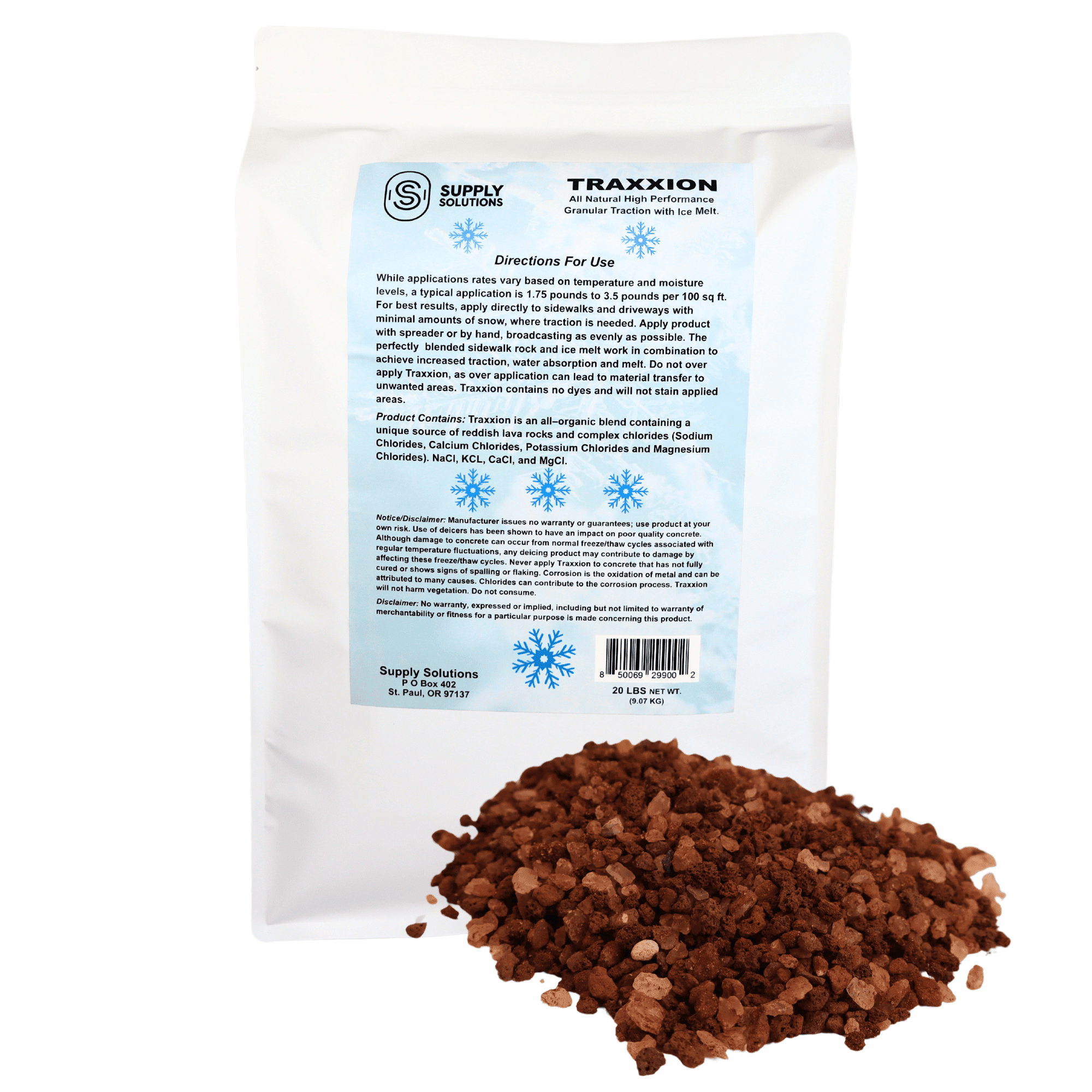 Supply Solutions Traxxion Granular Traction with Ice Melt | Pet Safe ...