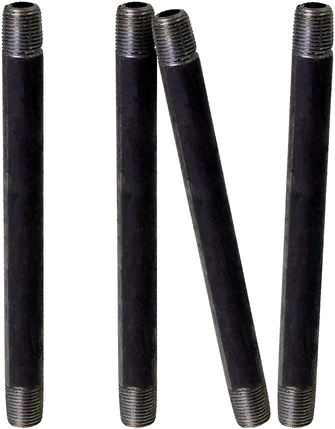 SupplyGiant 1/2 x 48 Inch Black Steel Pipe (5-Pack), Heavy Duty ...