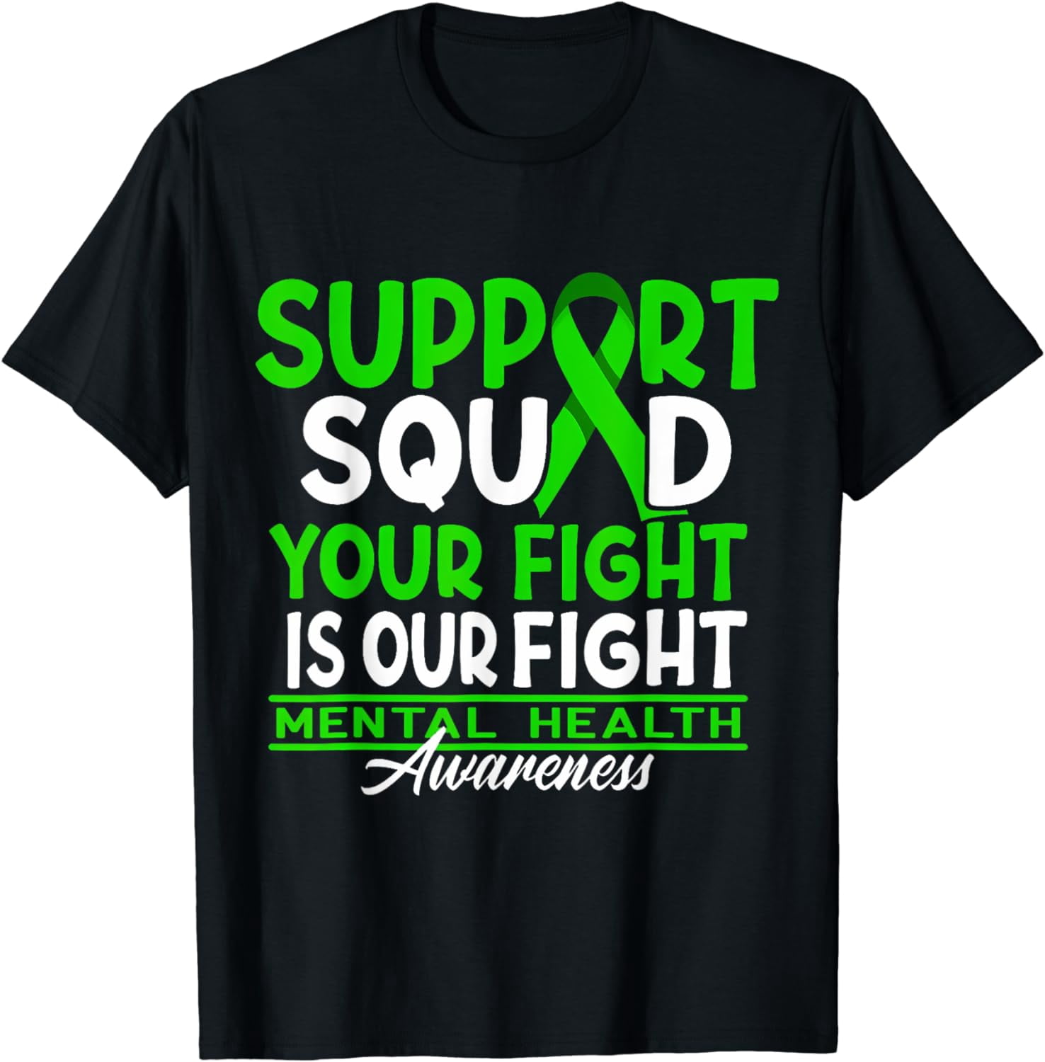 Support Awareness Squad I Depression Mental Health T-Shirt - Walmart.com
