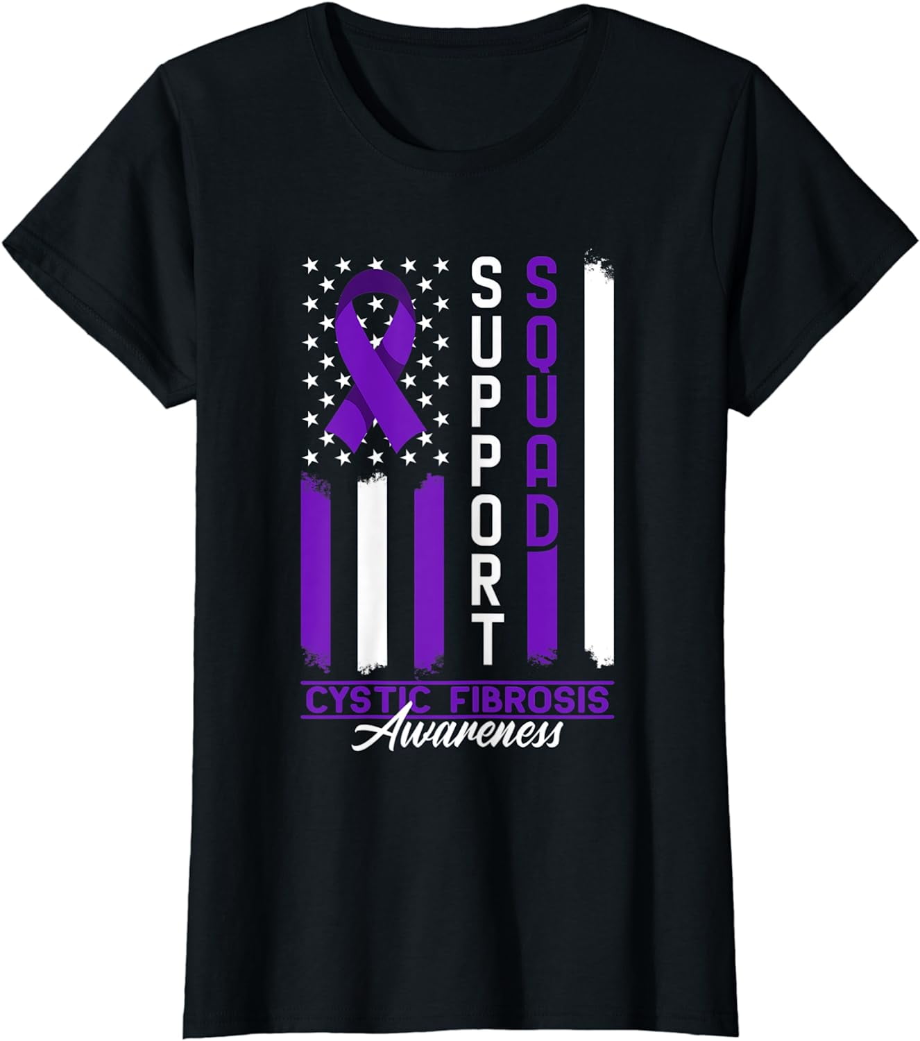 Support Awareness Squad I Lung Infections & Cystic Fibrosis T-Shirt - Walmart.com