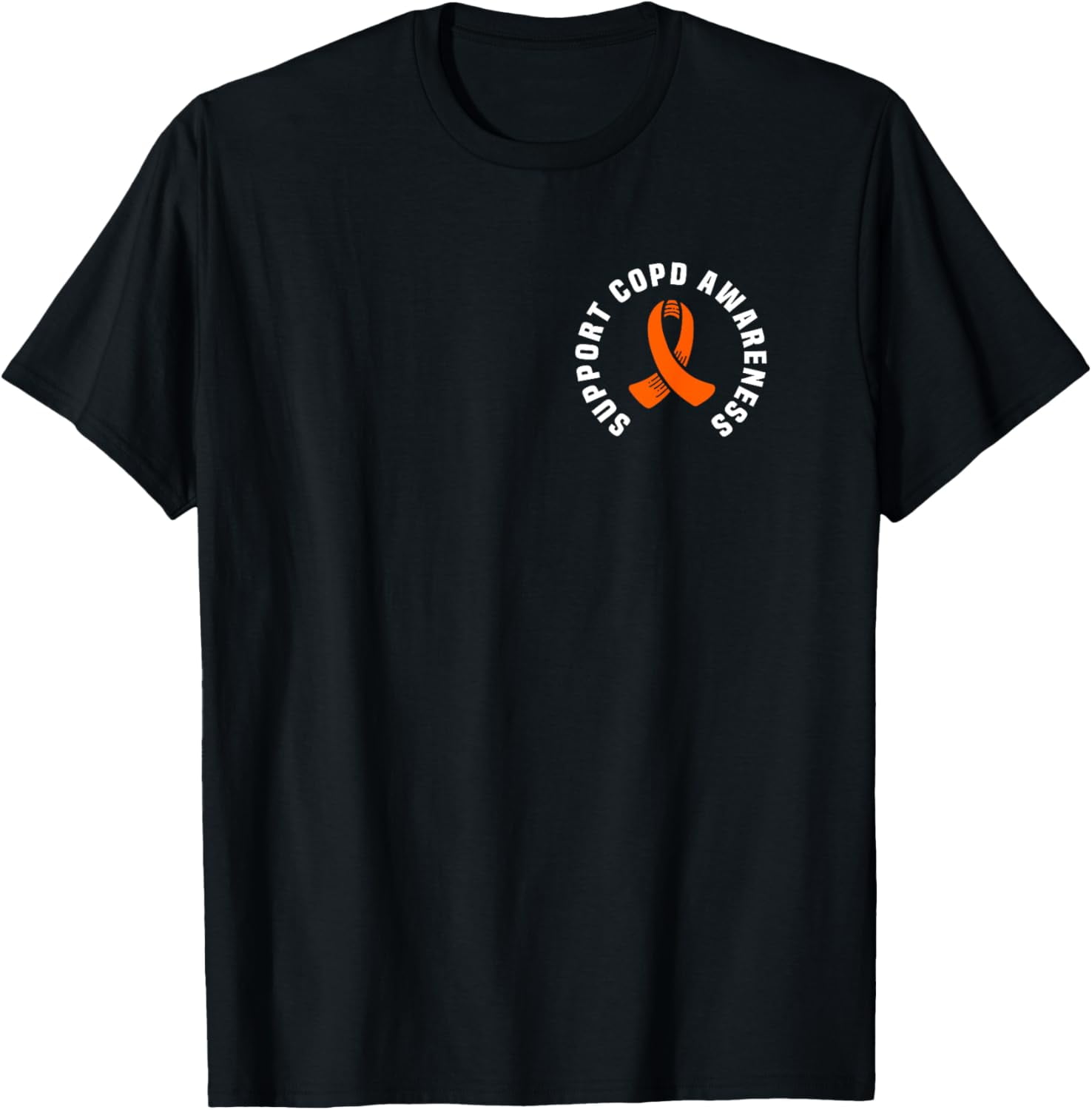 Support COPD Awareness Pocket Wear Orange Ribbon T-Shirt - Walmart.com