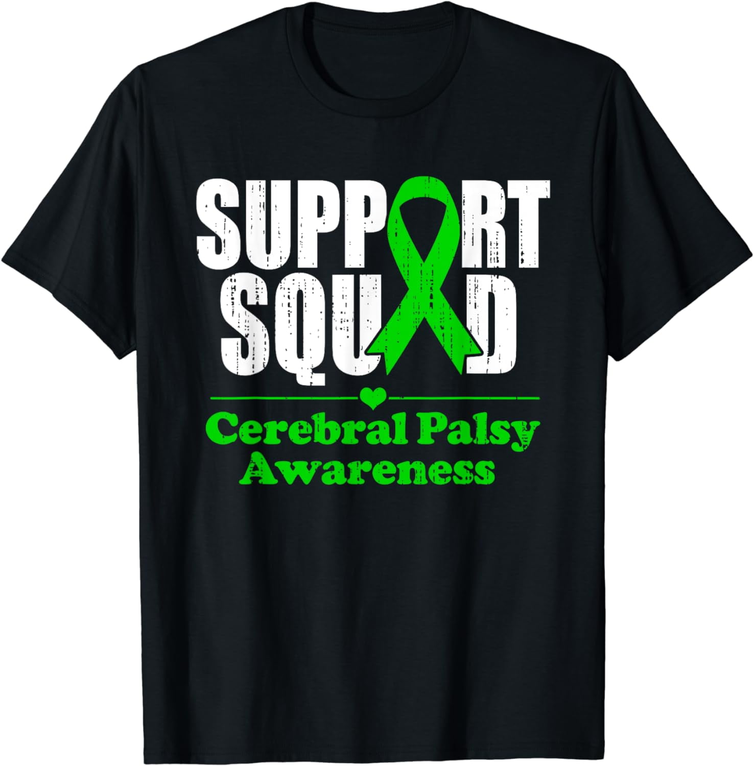 Support Cerebral Palsy Cp Awareness Month Green Ribbon T-Shirt - Walmart.com