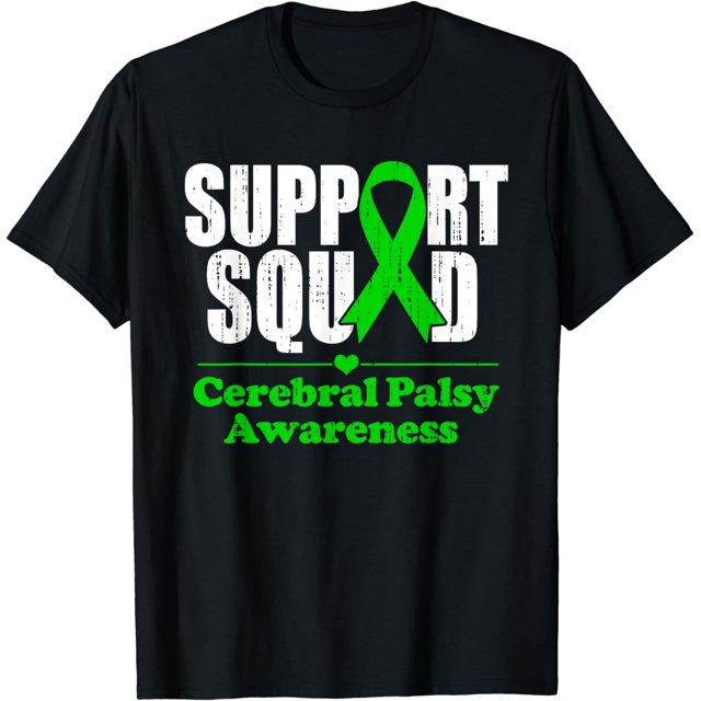 Support Cerebral Palsy Cp Awareness Month Green Ribbon T-Shirt - Walmart.com