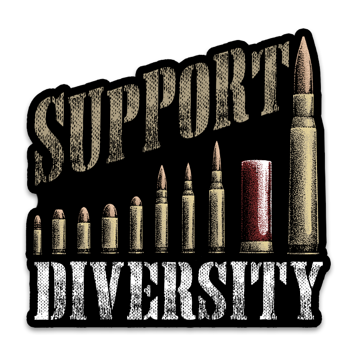 Support Diversity Full Color Vinyl Die Cut Single Velcro Printed Patch ...