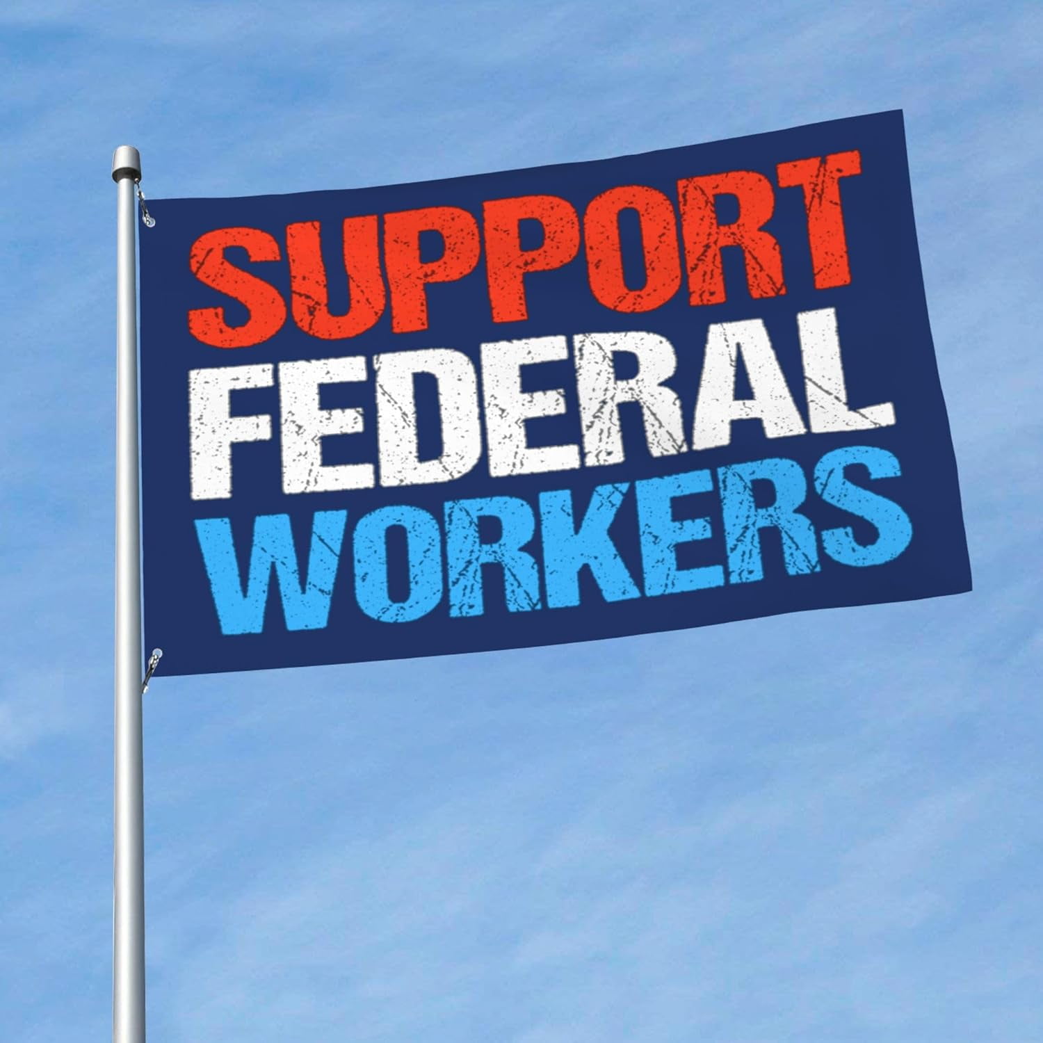 Support Federal Workers Flag 3x5 Anti-Resist Hate Resist Racism Fascism Yard Flags 3x5 With 2 ...