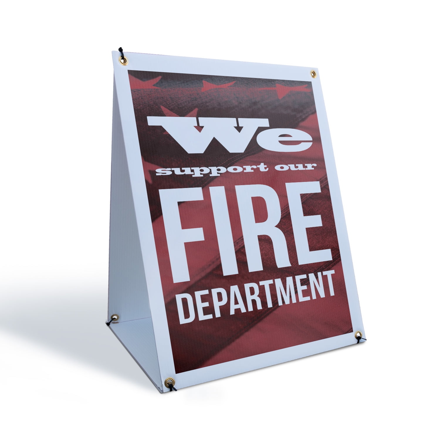 We Support our Fire Department Sidewalk Sign 18 Inch x 24 Inch A-Frame ...