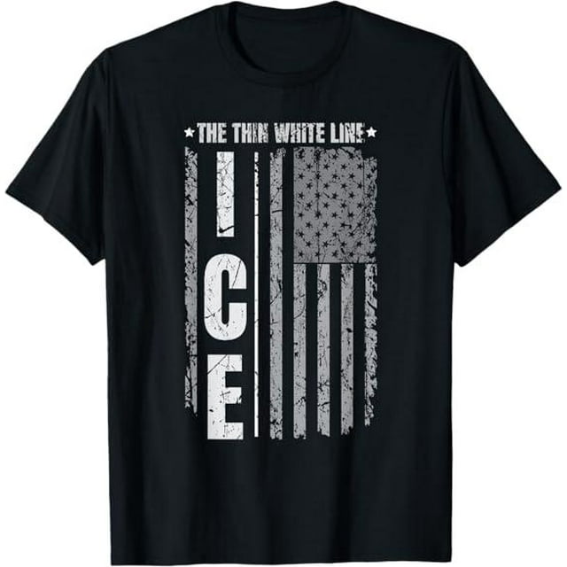Support Ice Immigration Flag Border Patrol Shirt Shirt, Size 3Xl, Tee ...