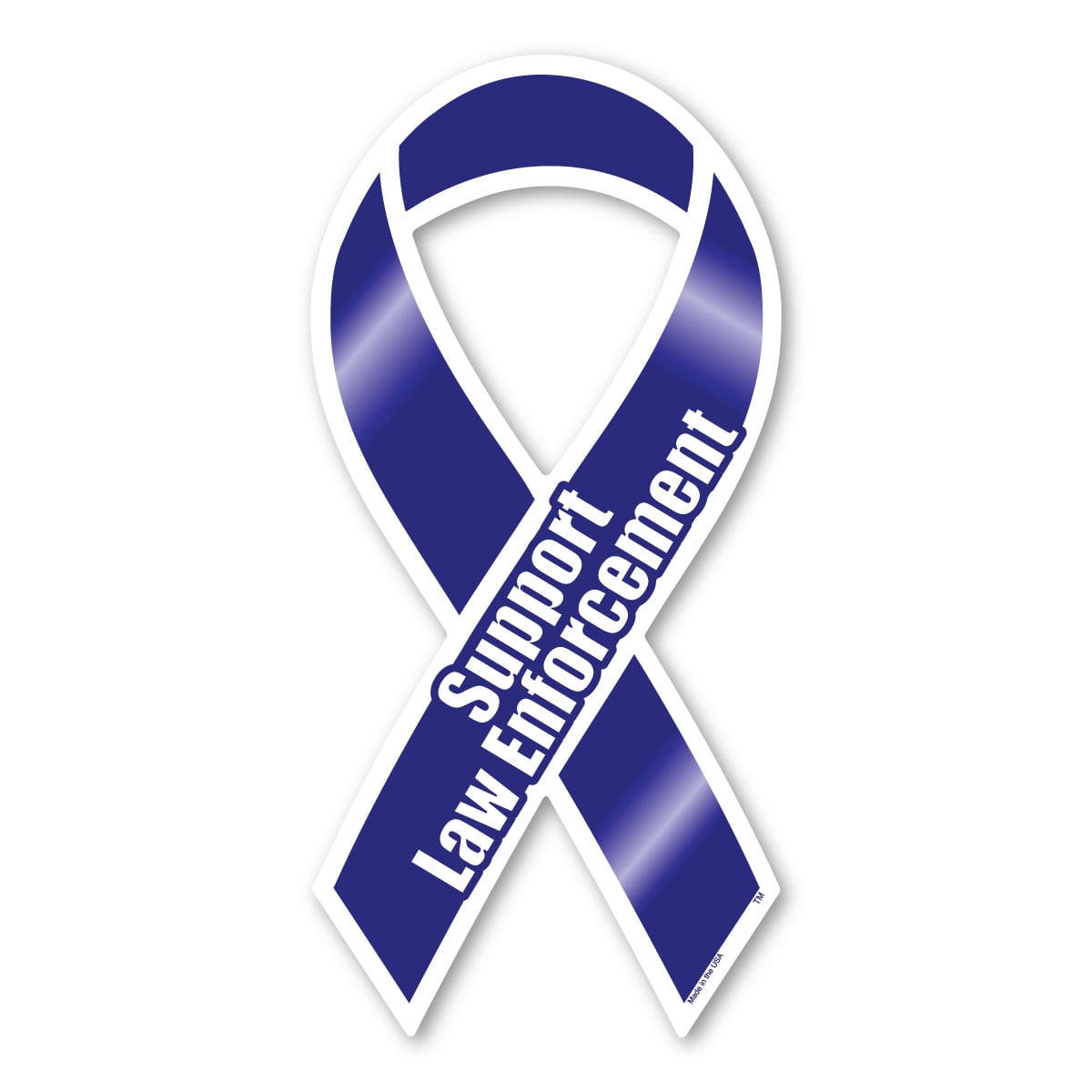 Support Law Enforcement Blue Ribbon Magnet - Walmart.com