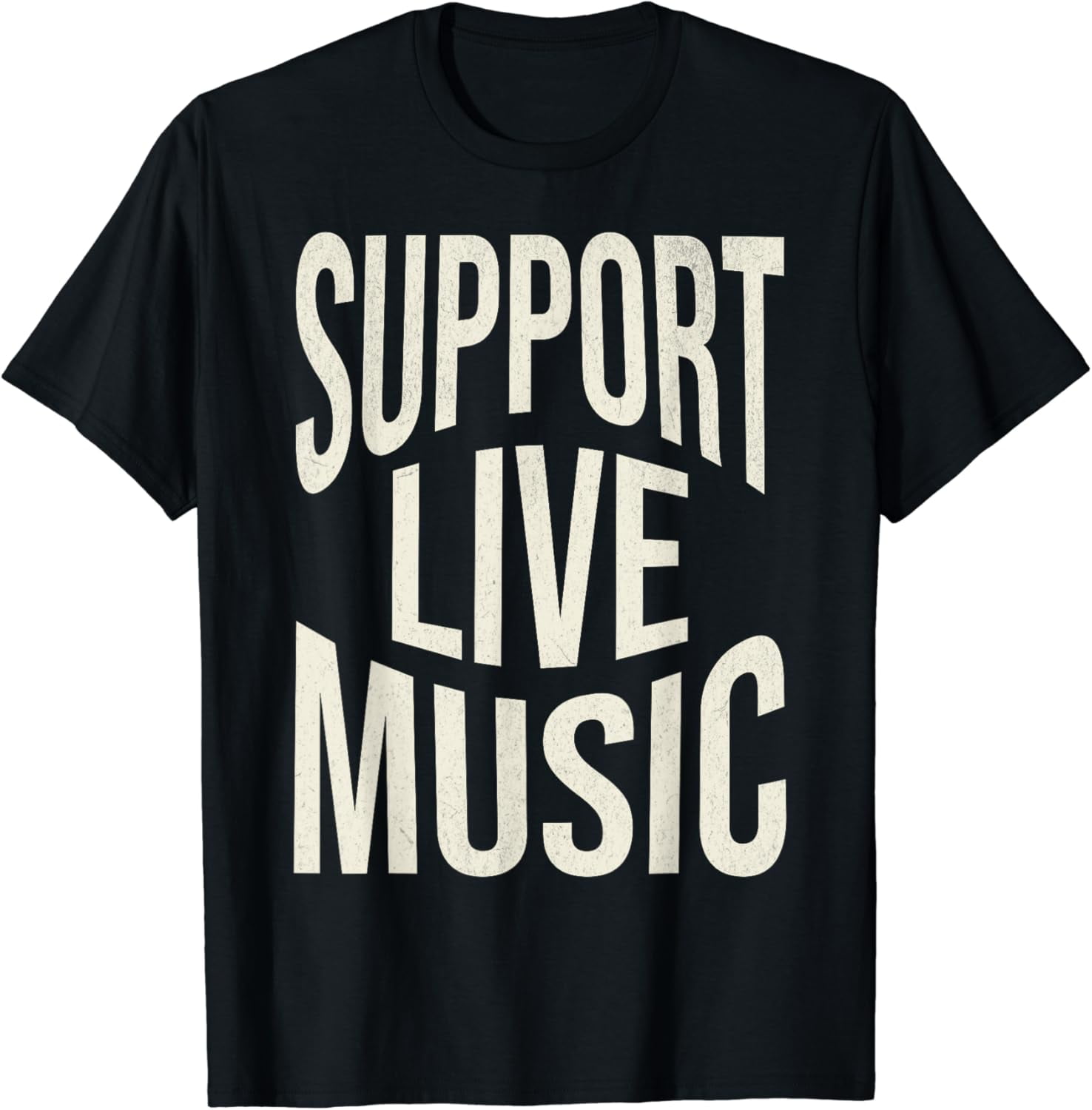 Support Live Music Live Band Concert Lover Live Music T-Shirt - Walmart.com