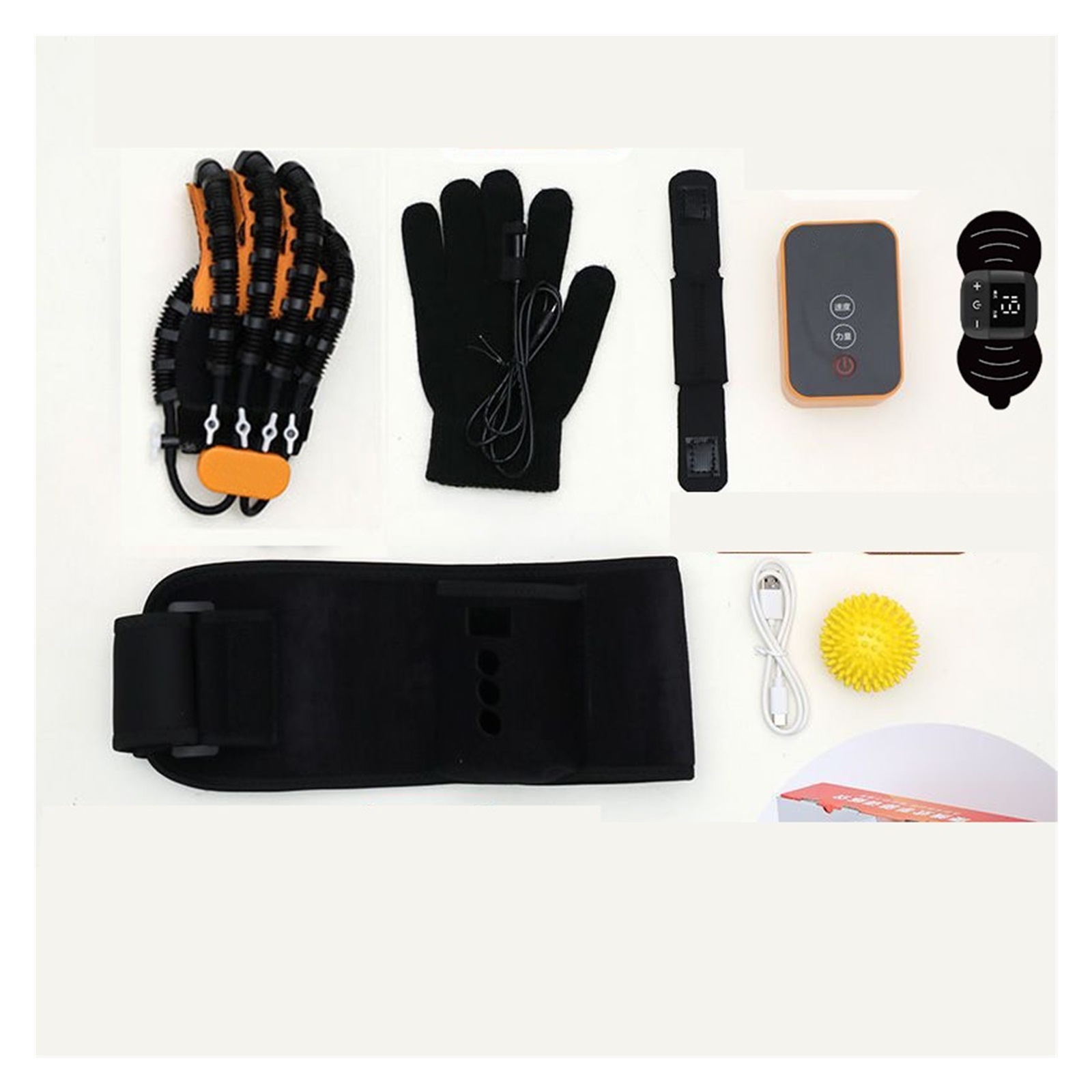 Support Low Frequency Pulse Massage Rehabilitation Robot Gloves Stroke ...