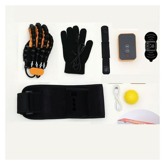 Support Low Frequency Pulse Massage Rehabilitation Robot Gloves Stroke ...