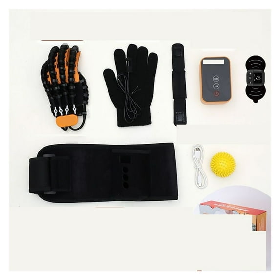 Support Low Frequency Pulse Massage Rehabilitation Robot Gloves Stroke ...