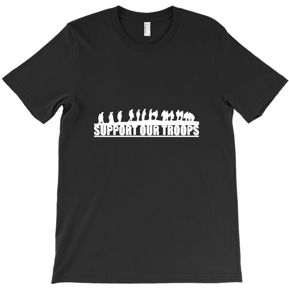 Support Our Troops, Patriotic Military Appreciation Graphic Design ...