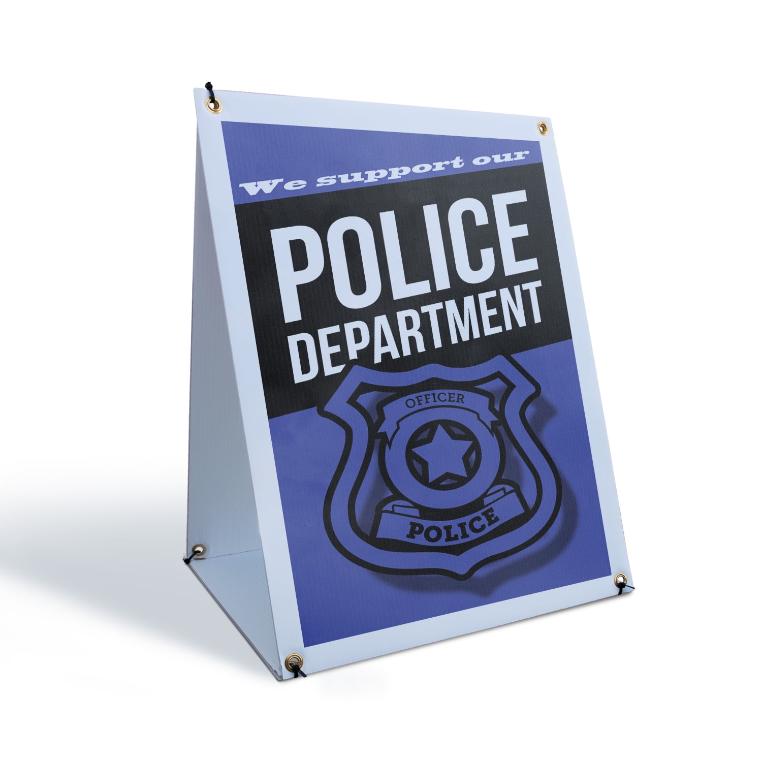 We Support our Police Department Sidewalk Sign 18 Inch x 24 Inch A ...