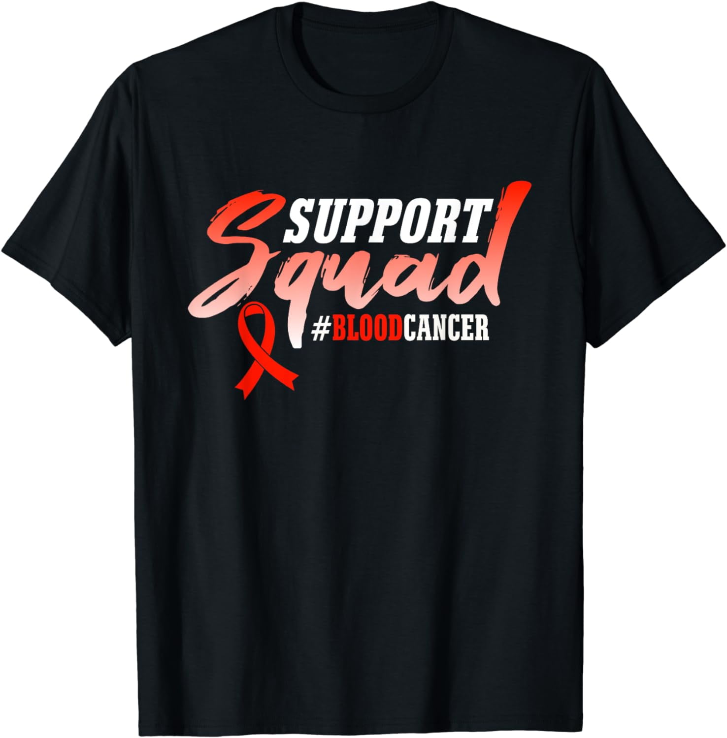 Support Squad Blood Cancer Survivors Ribbon T-Shirt - Walmart.com