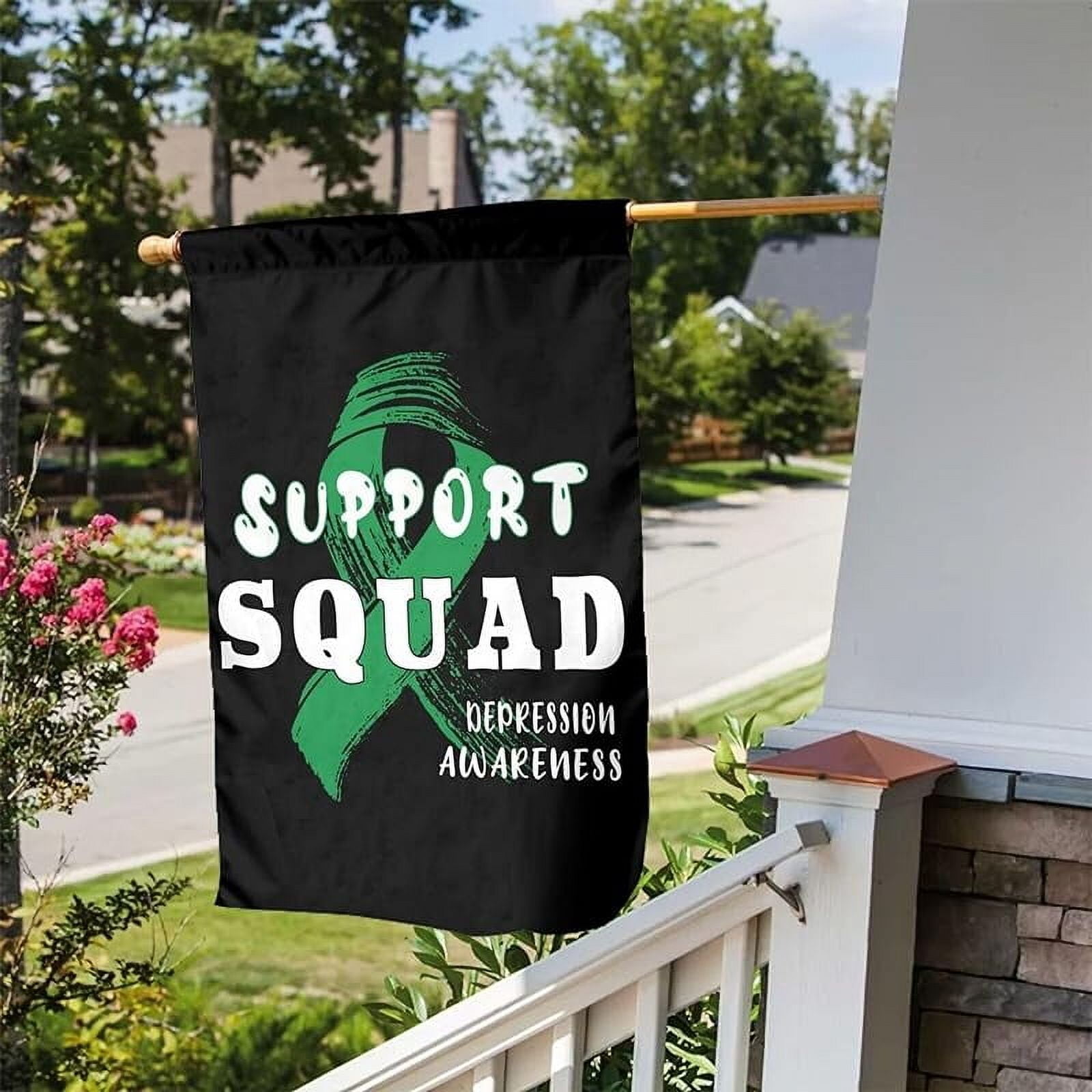 Support Squad Breast Cancer Awareness Garden Flag 12 x 18 inches ...