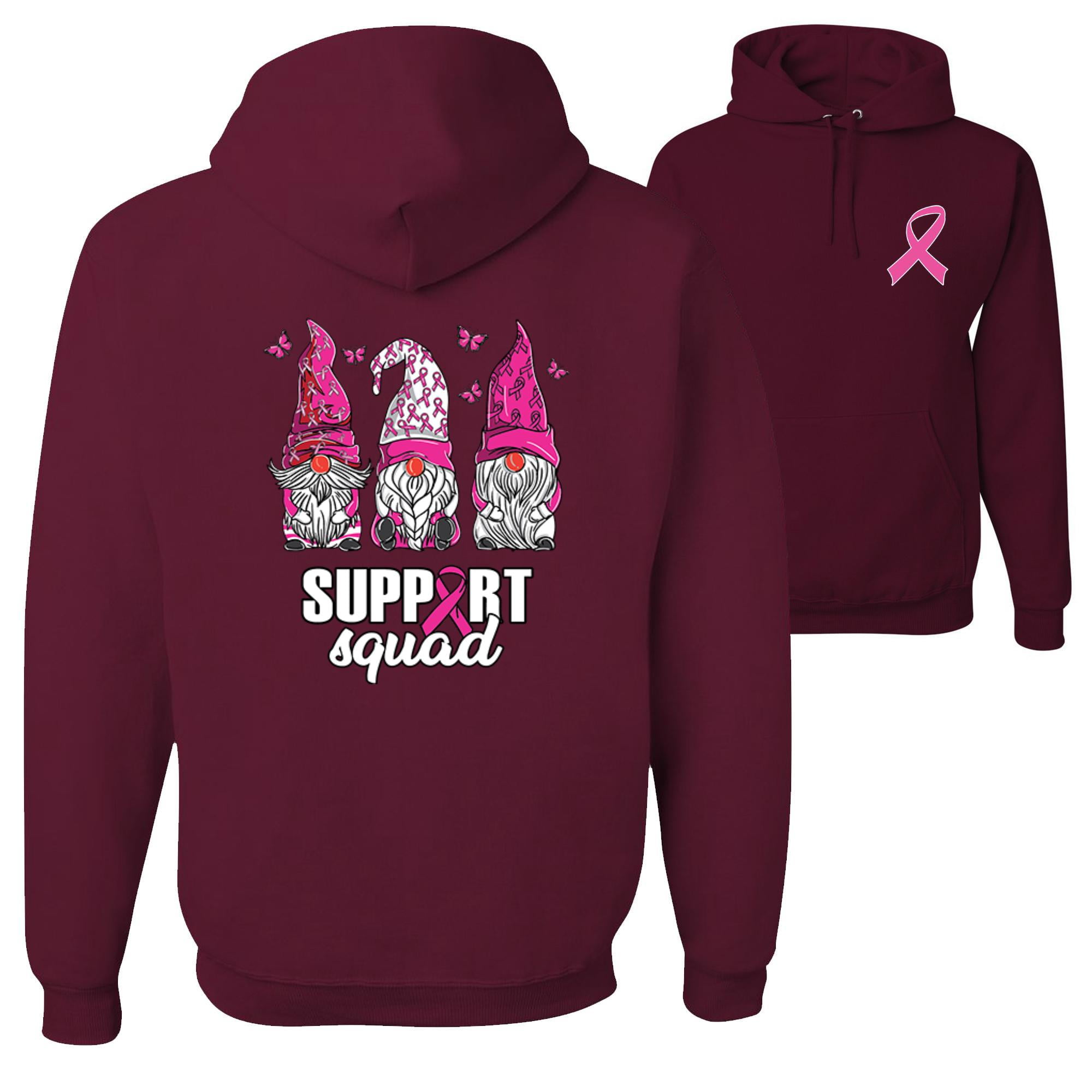 Support Squad Gnomes Pink Ribbon Breast Cancer Awareness FRONT AND BACK ...