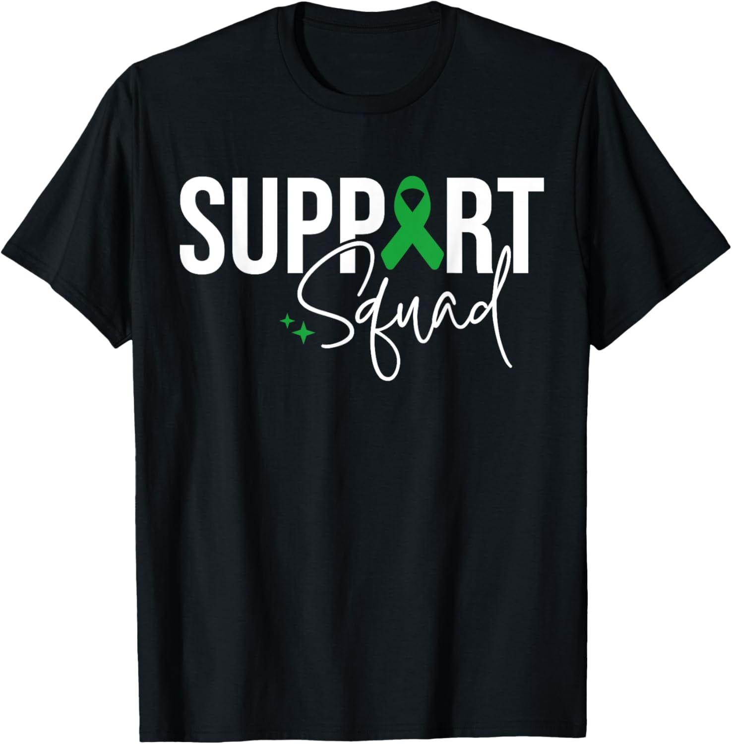 Support Squad Mental Health Awareness Green Ribbon T-Shirt - Walmart.com