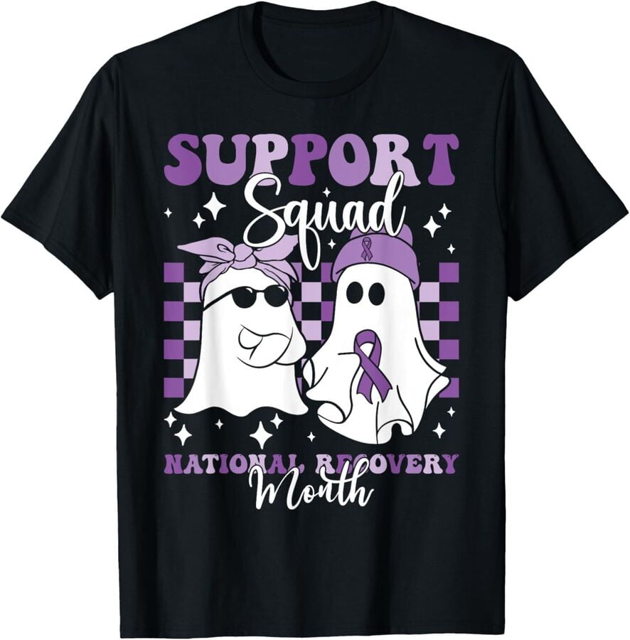 Support Squad National Recovery Month Addiction Recovery T-Shirt ...