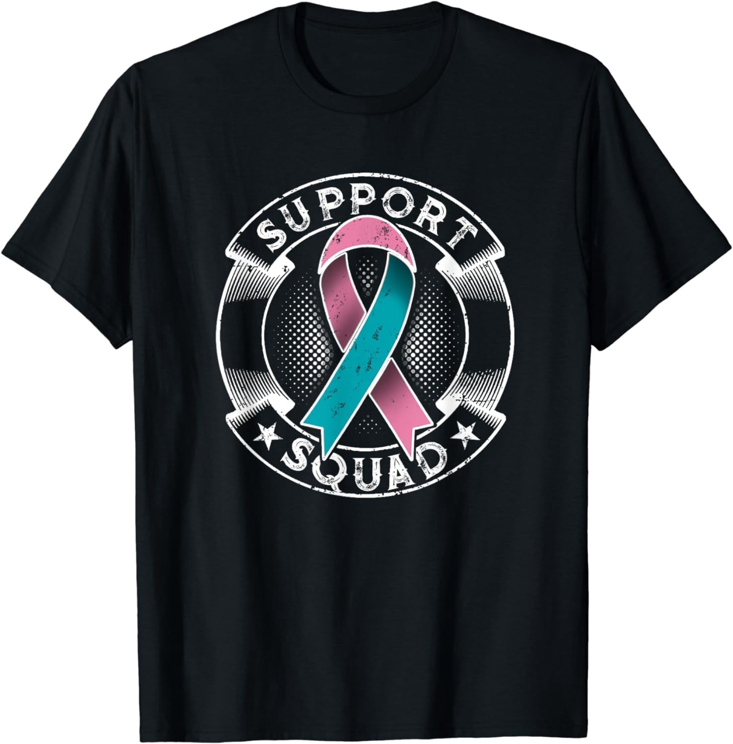 Support Squad Ribbon BRCA Awareness T-Shirt - Walmart.com