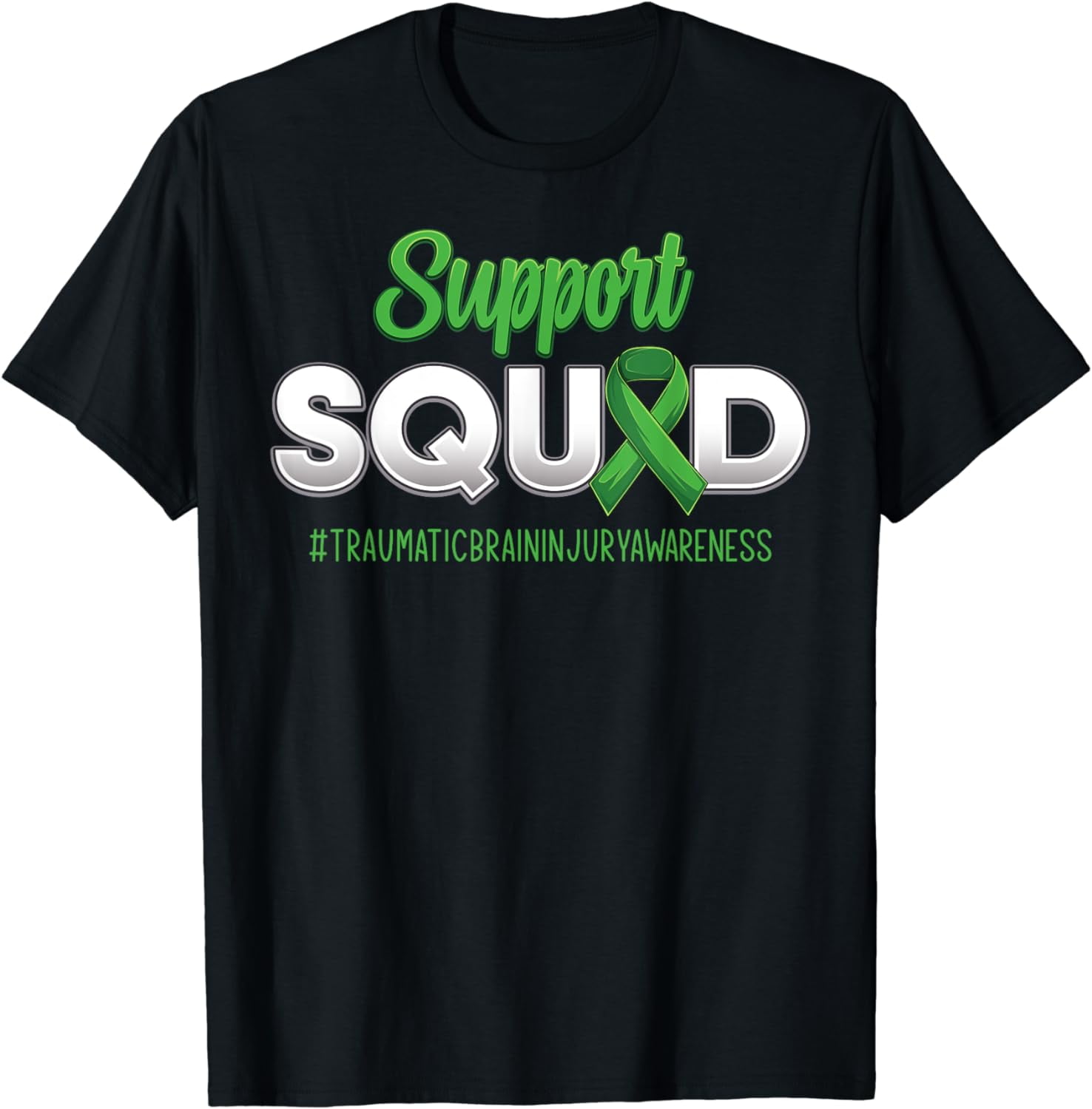 Support Squad Traumatic Brain Injury Awareness Men Women T-Shirt ...