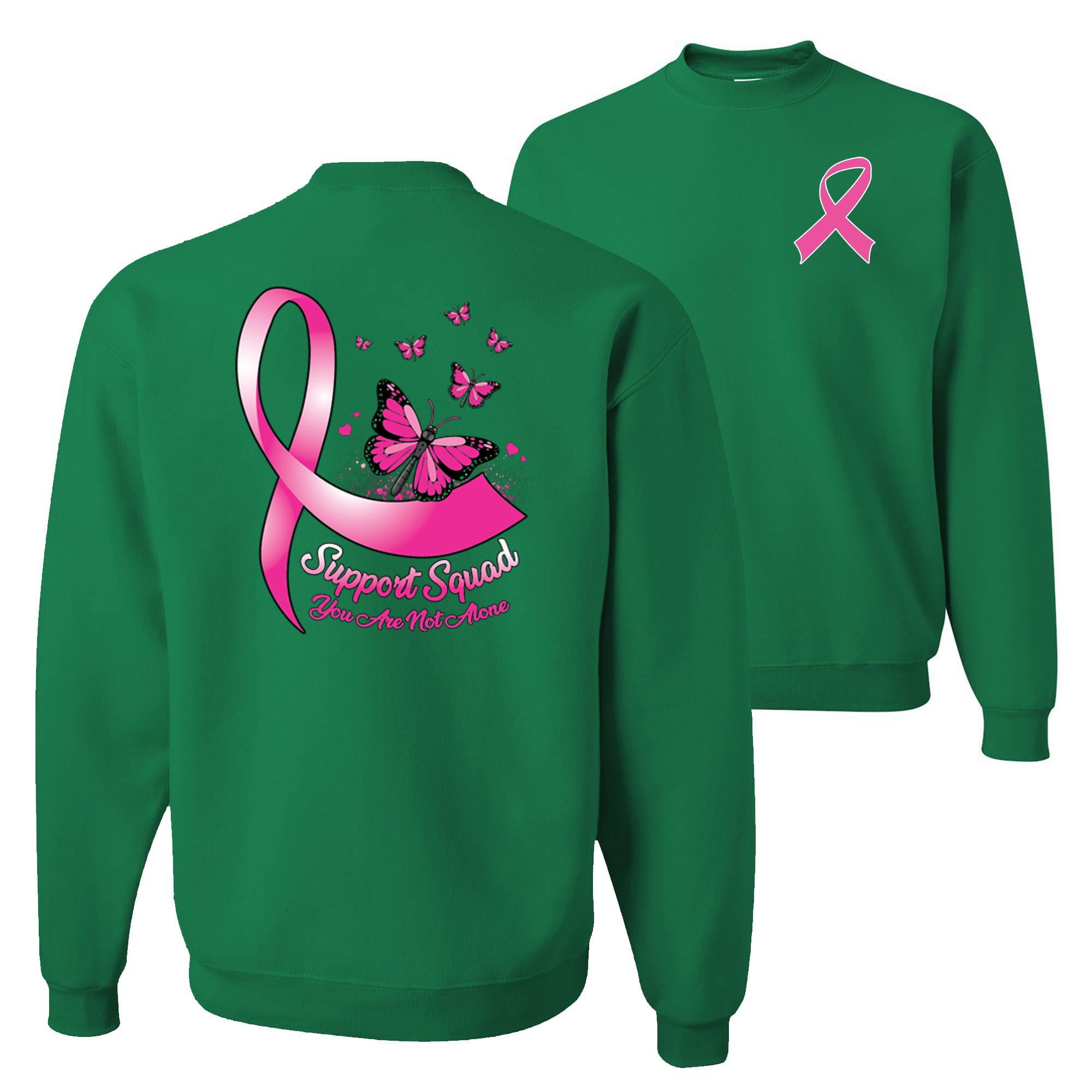 Support Squad You Are Not Alone Butterfly Ribbon Breast Cancer ...