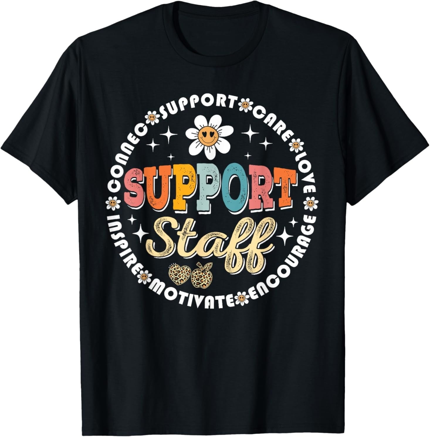 Support Staff Appreciation Week 2025 T-Shirt, Vintage Back to School ...